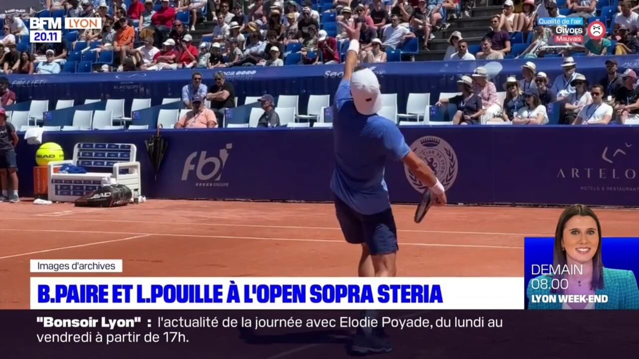 B.Paire et L.Pouille à l'Open Sopra Steria