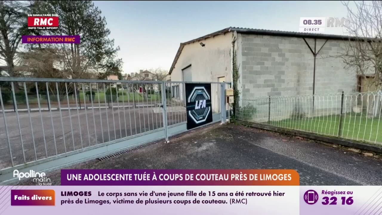 INFO RMC: Une adolescente de 15 ans mortellement poignardée à Limoges