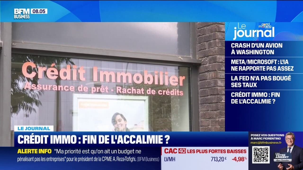 Crédit immo : fin de l'alccalmie