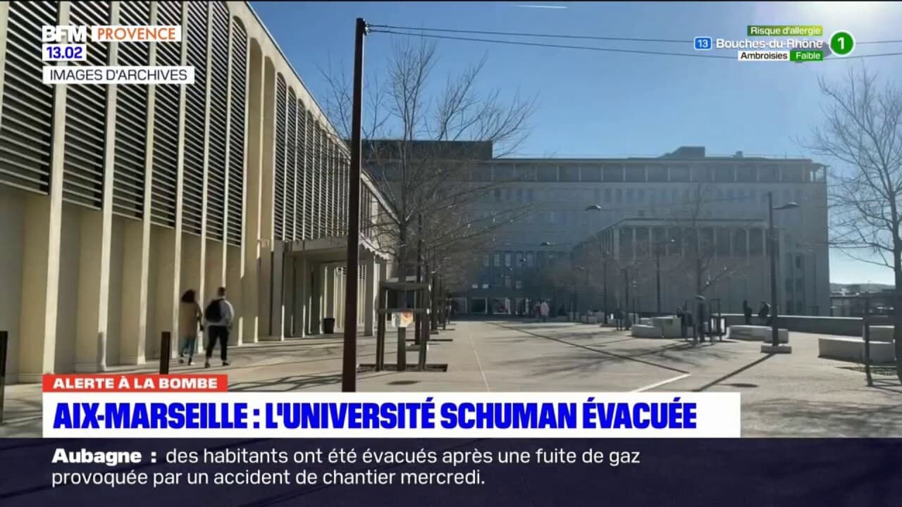 Aix-en-Provence: l'université Robert Schuman évacuée après une alerte à ...