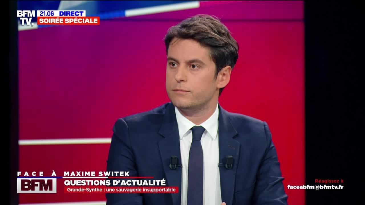 Gabriel Attal est « Face à BFM », revoir l’émission en intégralité Gabriel Attal est « Face à BFM », revoir l’émission en intégralité