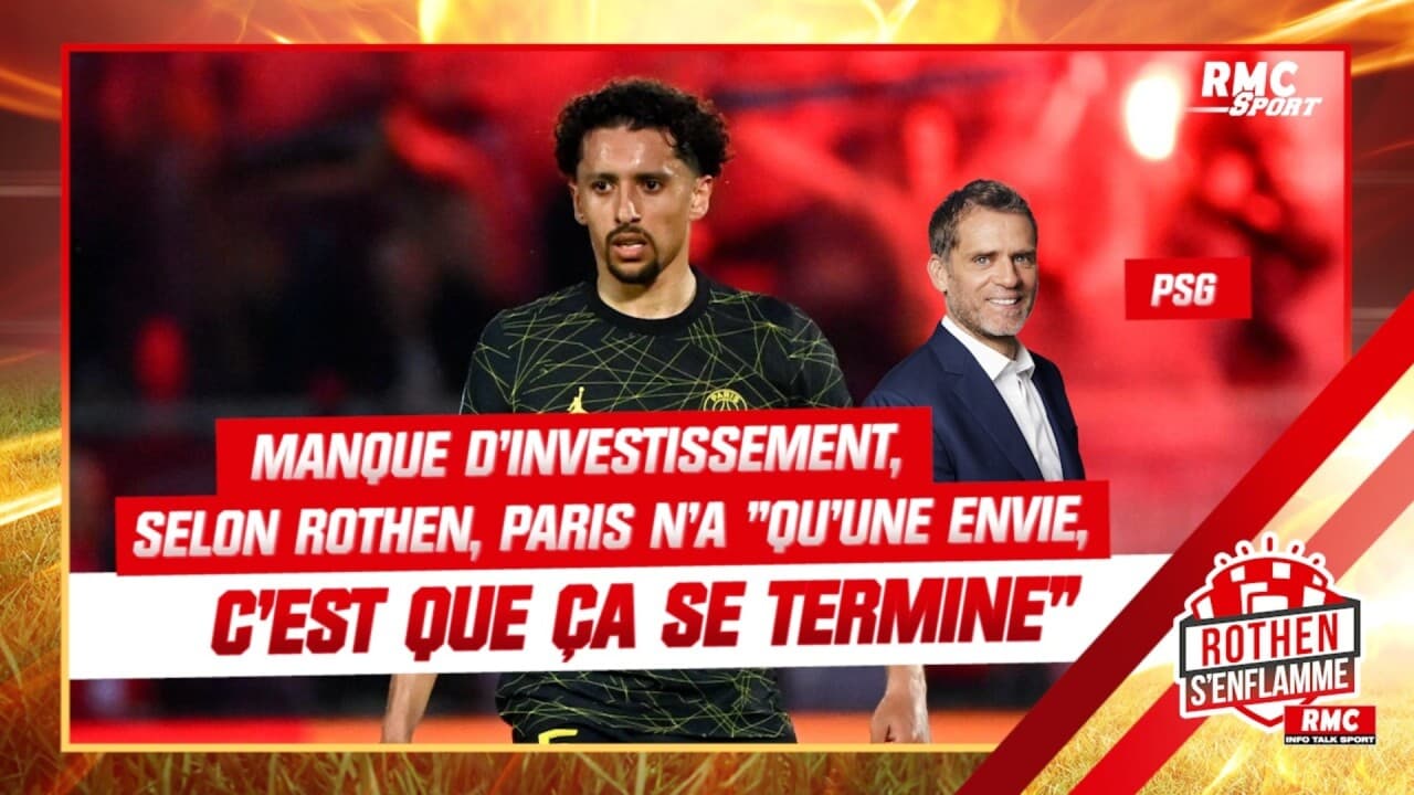 PSG : "Ils n'ont qu'une envie, c'est que ça se termine", Rothen déplore ...