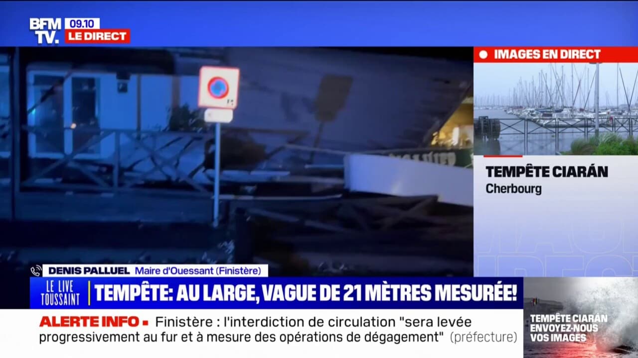 Tempête Ciaran: "C'était très violent", décrit le maire d'Ouessant ...
