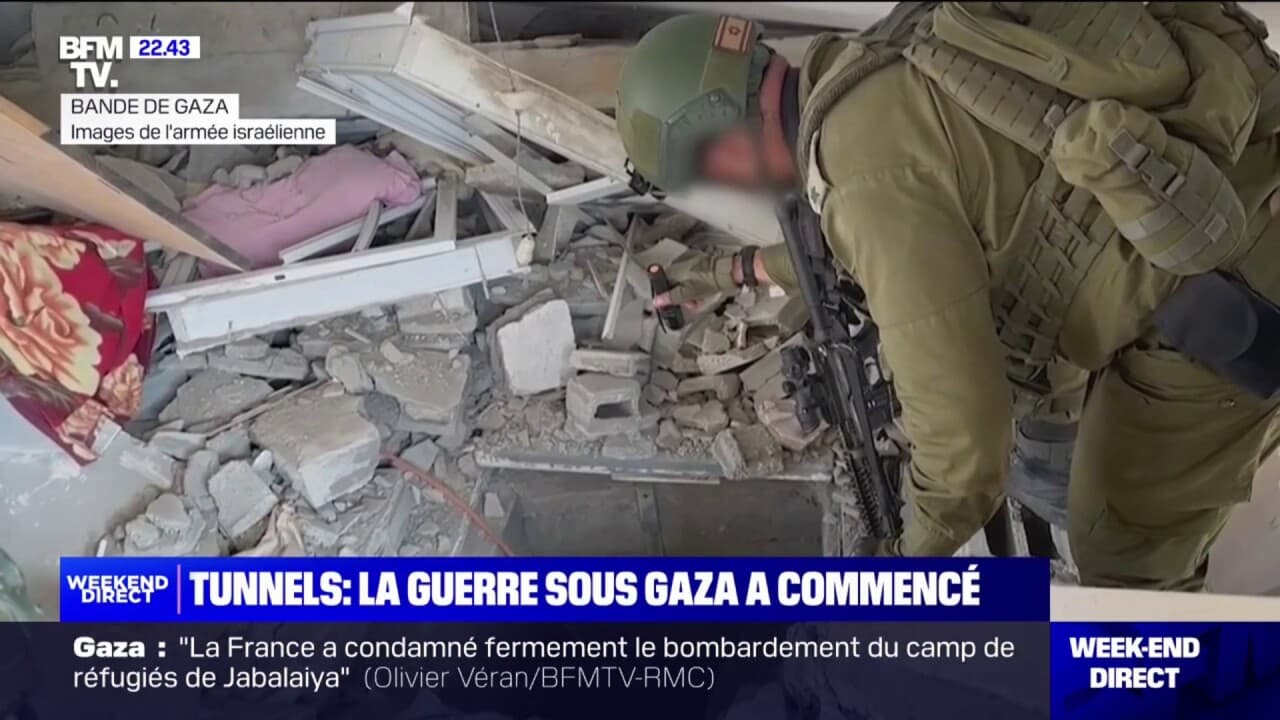 L'armée israélienne diffuse des images d'accès aux tunnels de la bande ...