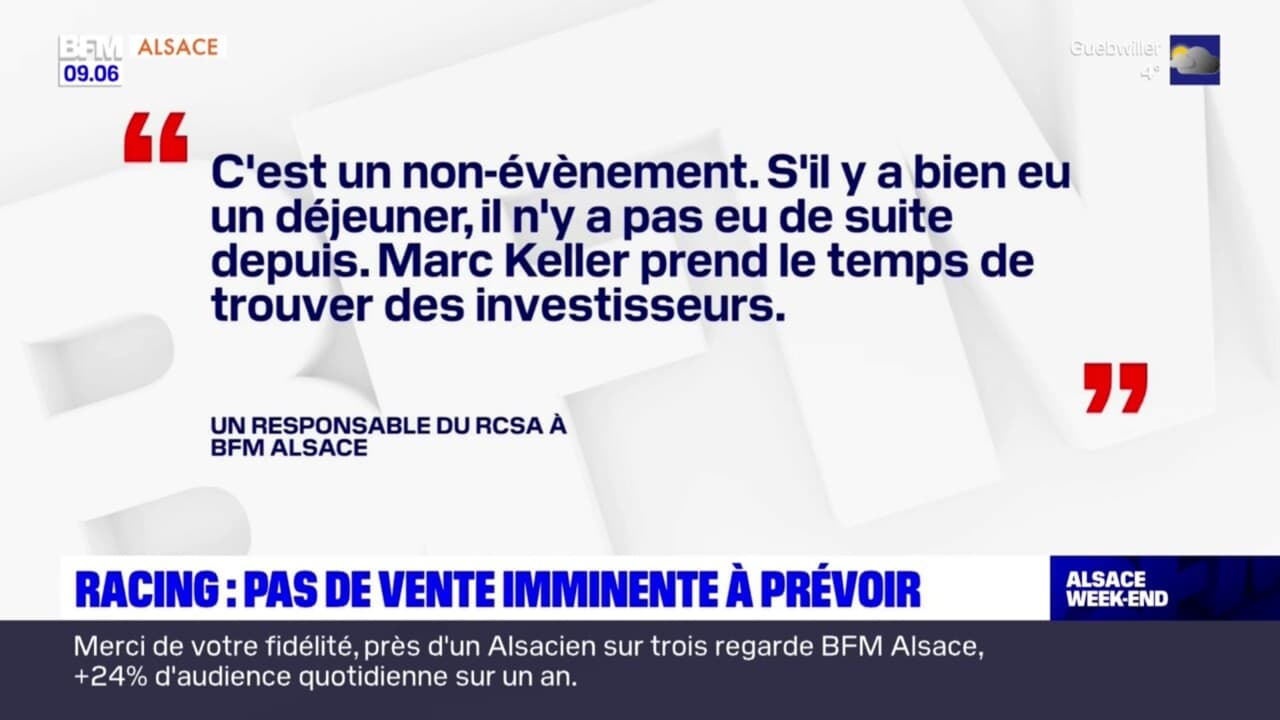 Racing Club de Strasbourg: les responsables assurent qu'il n'y a pas de vente immédiate à prévoir