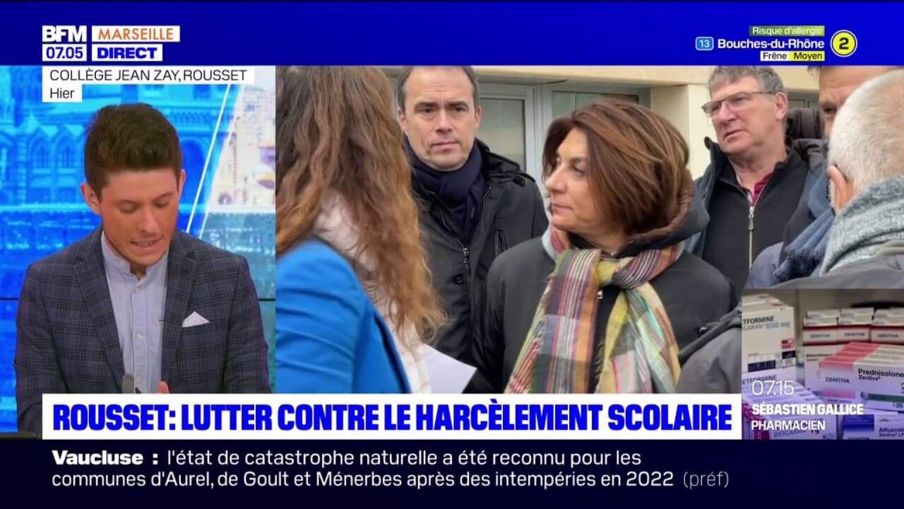 Bouches-du-Rhône: Martine Vassal en visite dans un collège de Rousset pour lutter contre le ...