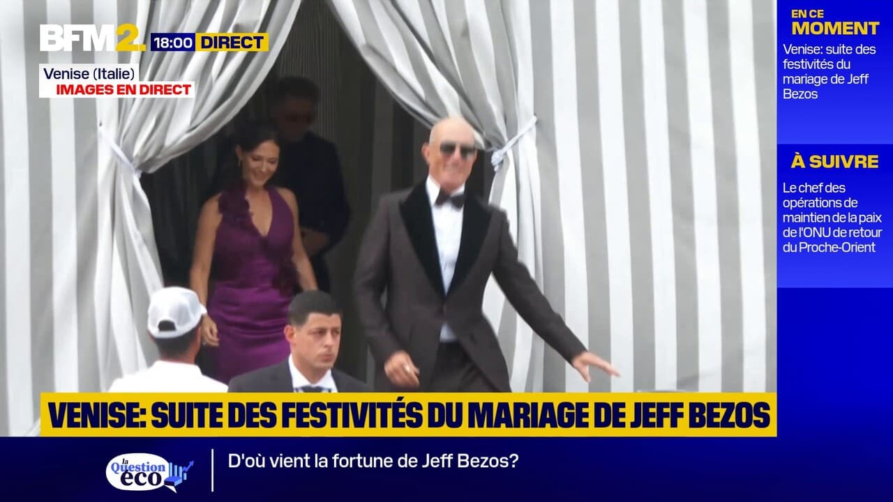 Mariage de Jeff Bezos à Venise: le milliardaire aperçu à la sortie de l ...
