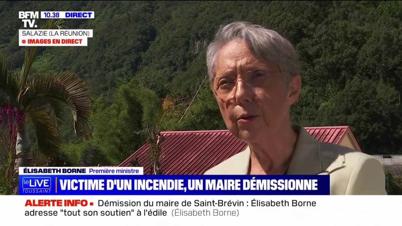 Élisabeth Borne sur l'incendie du domicile du maire de Saint-Brévin ...