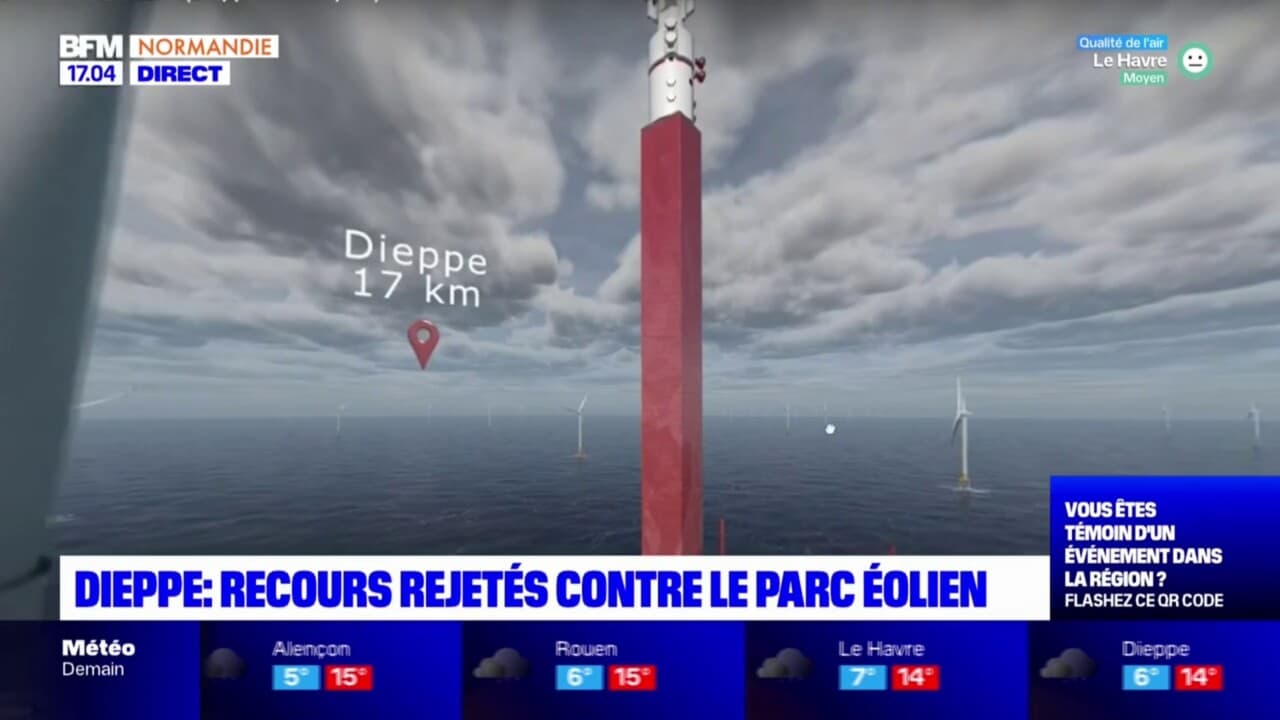Dieppe: le conseil d'Etat donne son feu vert pour le parc éolien offshore