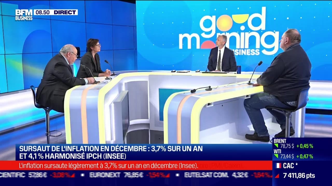 Le débrief de la matinale : Sursaut de l'inflation en décembre, 3,7% sur un an et 4,1% harmonisé ...