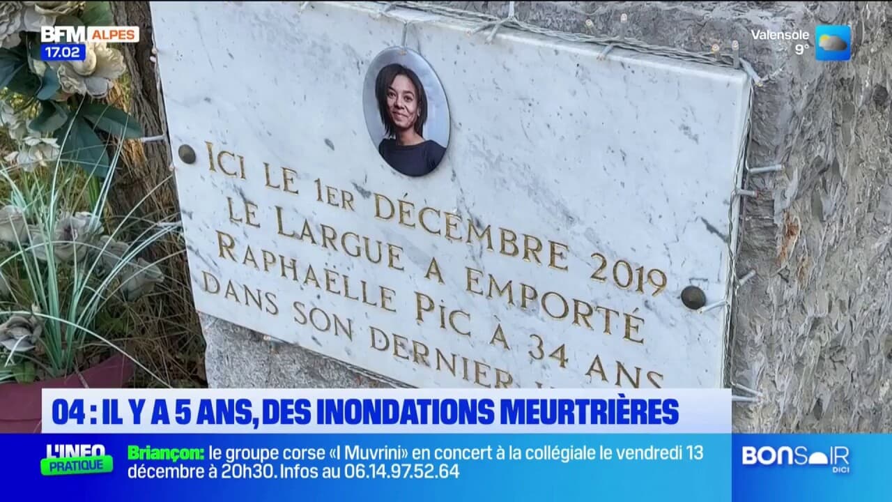 Alpes-de-Haute-Provence: le souvenir de Raphaëlle Pic toujours vif 5 ans après les inondations