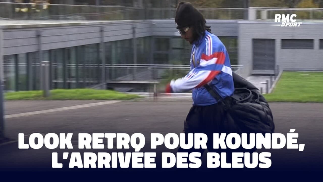 Équipe de France : L'arrivée des Bleus à Clairefontaine, look retro pour Koundé