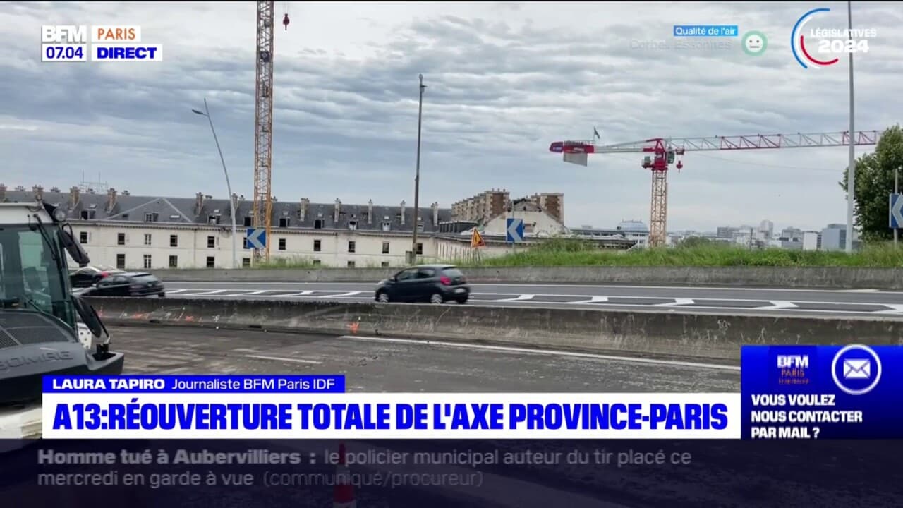 A13: réouverture totale de la route dans le sens province-Paris dès ce ...