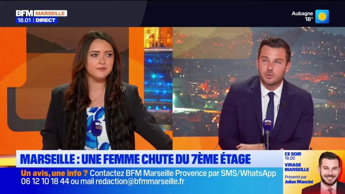 Marseille : une femme chute du 7ème étage
