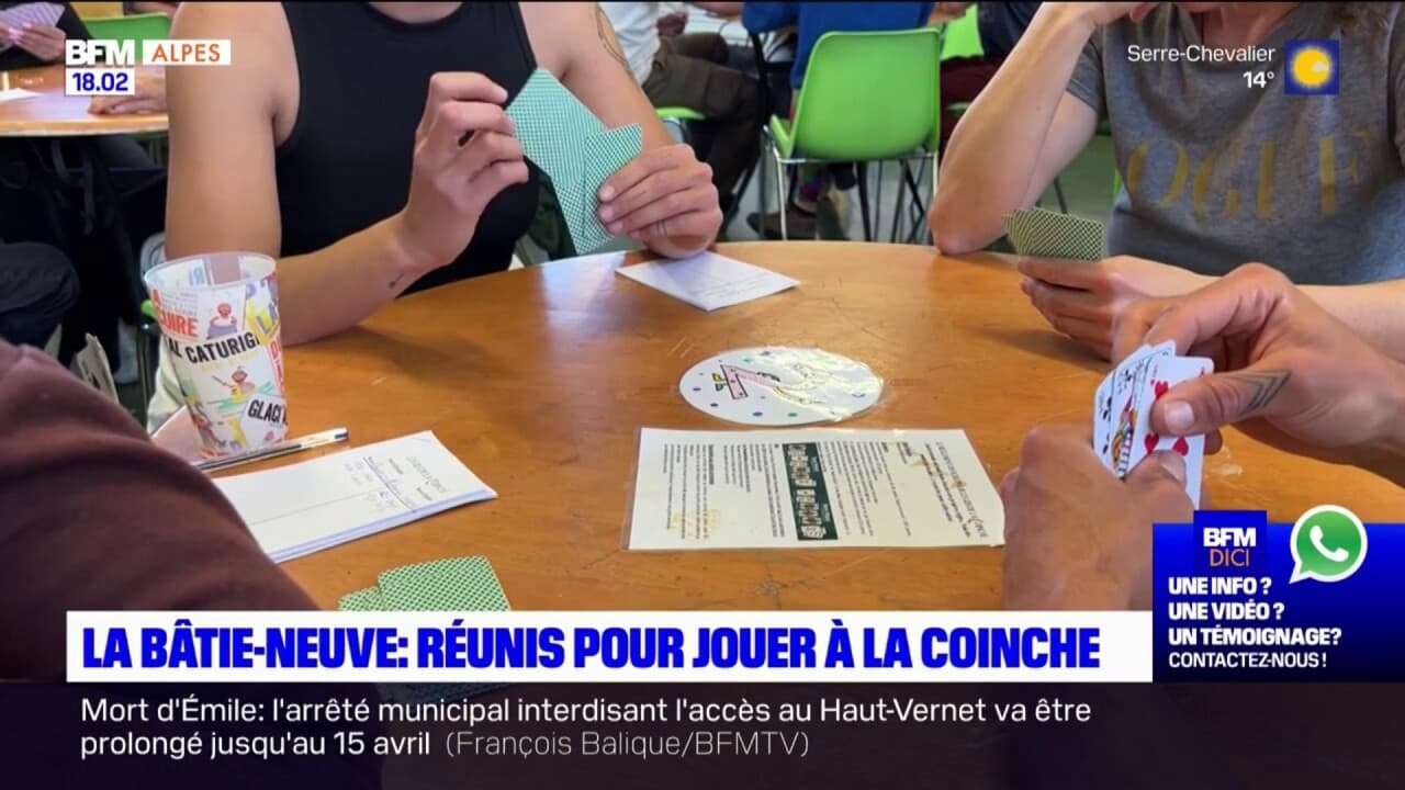A La Bâtie-Neuve, un collectif organise les "12 heures de la coinche"