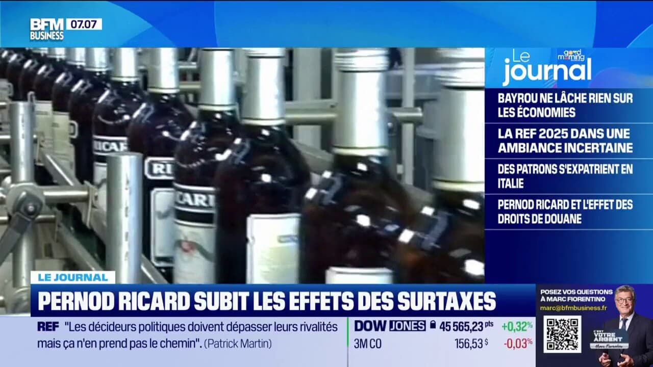 Droits de douane américains: Pernod Ricard subit les effets des ...