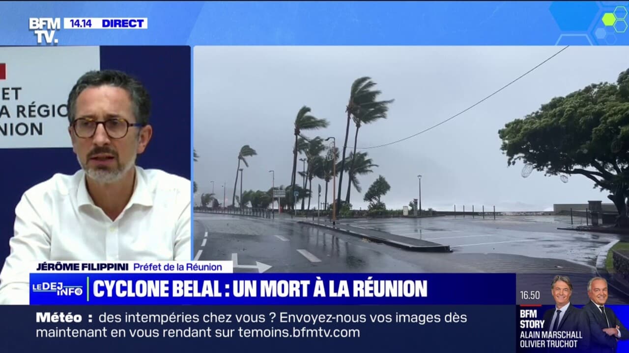 Cyclone Belal: "Les cours d'eau sont en décrue" annonce Jérôme ...