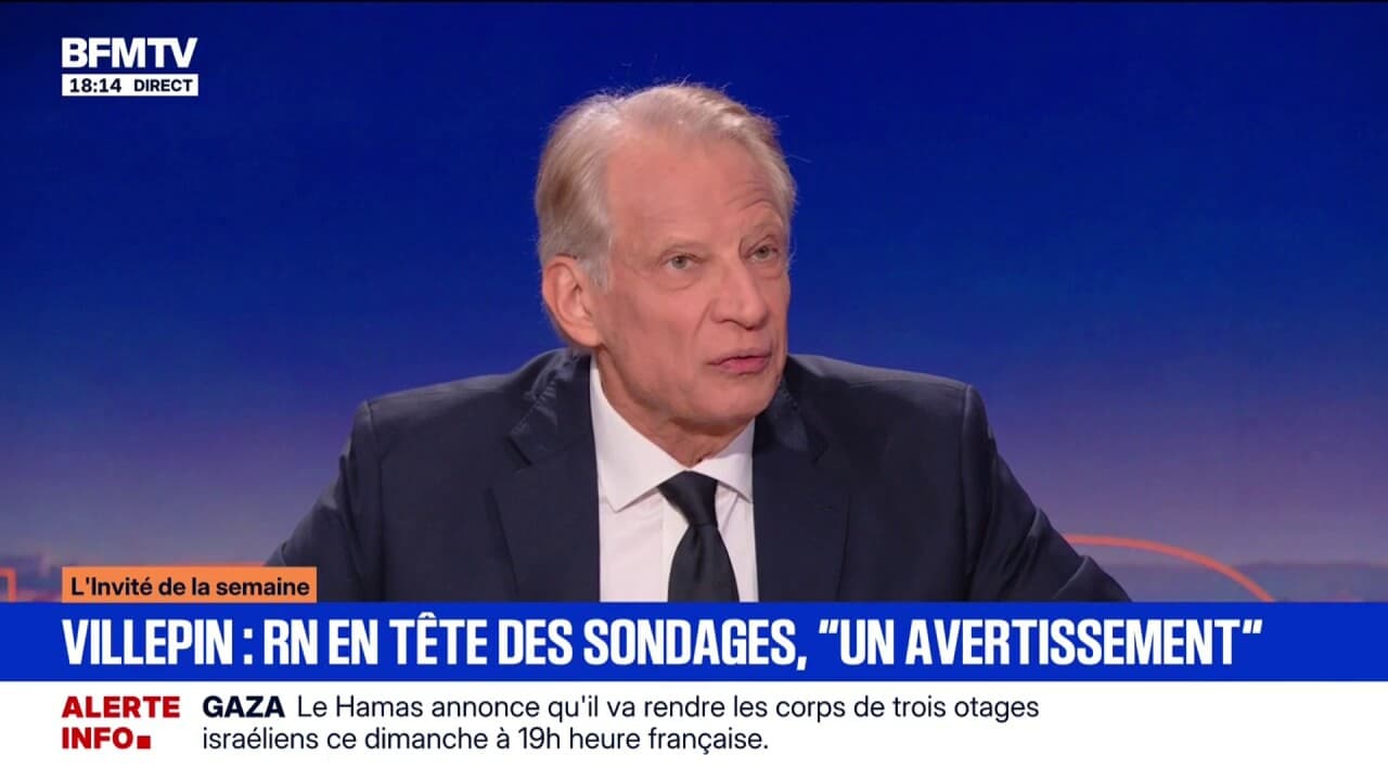 Sondage présidentielle 2027: pour Dominique de Villepin, ancien Premier ...
