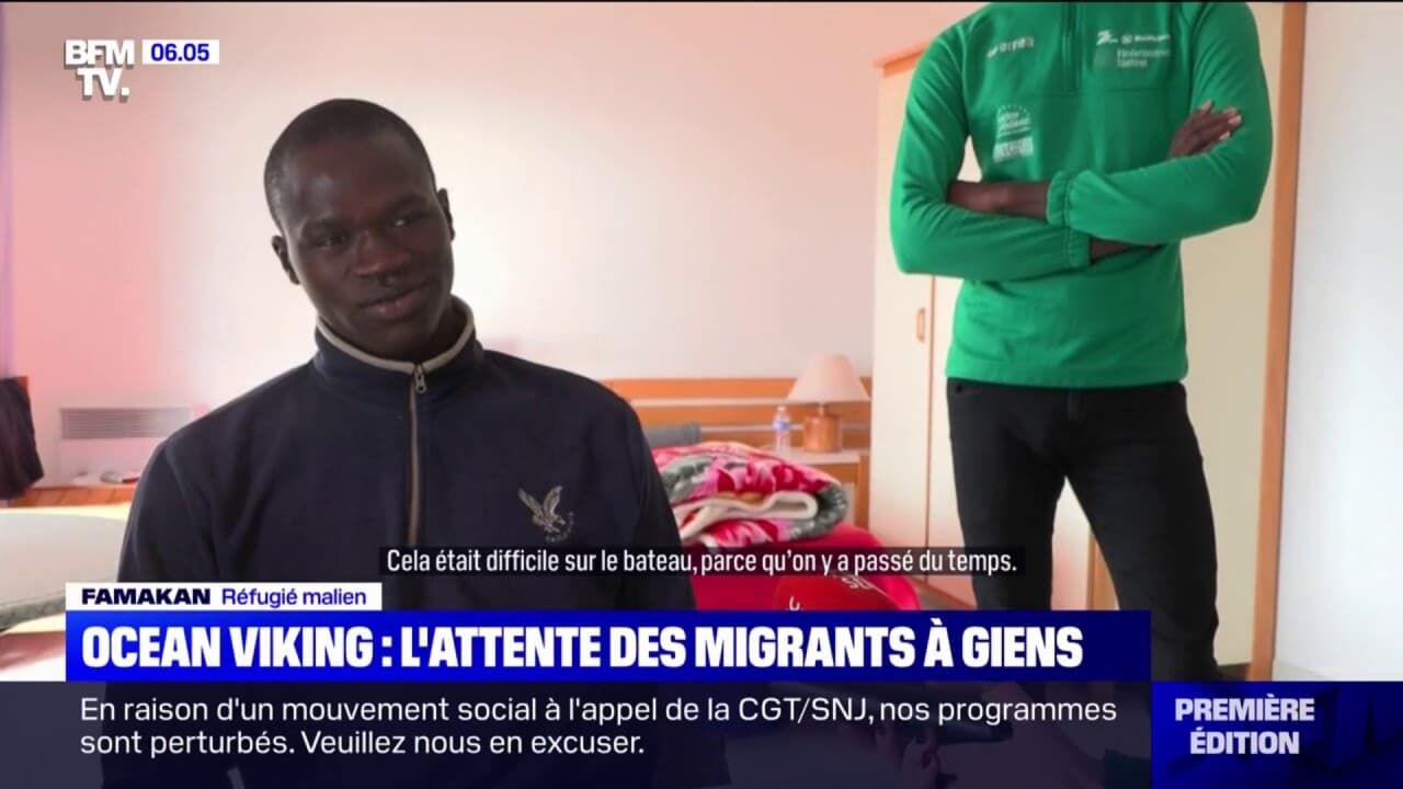Ocean Viking: au cœur du centre où les migrants sont provisoirement installés sur la presqu'île ...