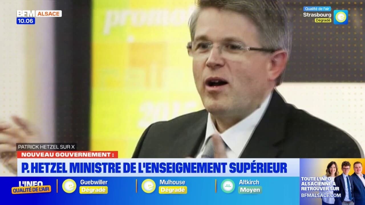 Gouvernement Barnier: Patrick Hetzel, ministre de l'Enseignement supérieur