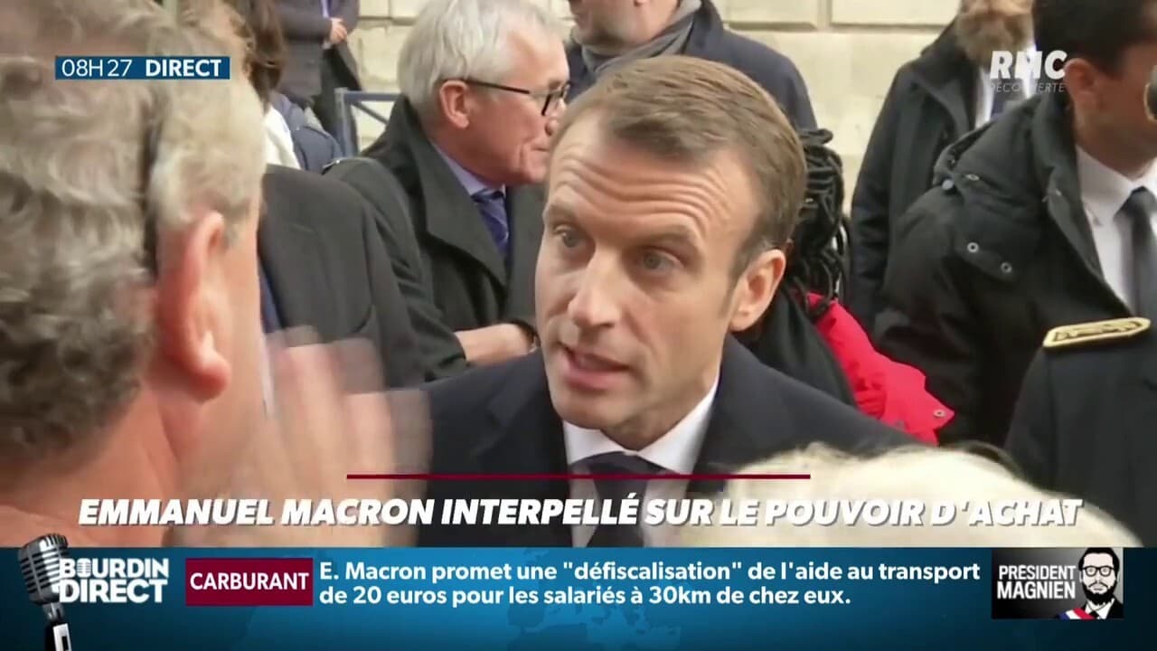 Emmanuel Macron: "Le carburant, c'est pas bibi