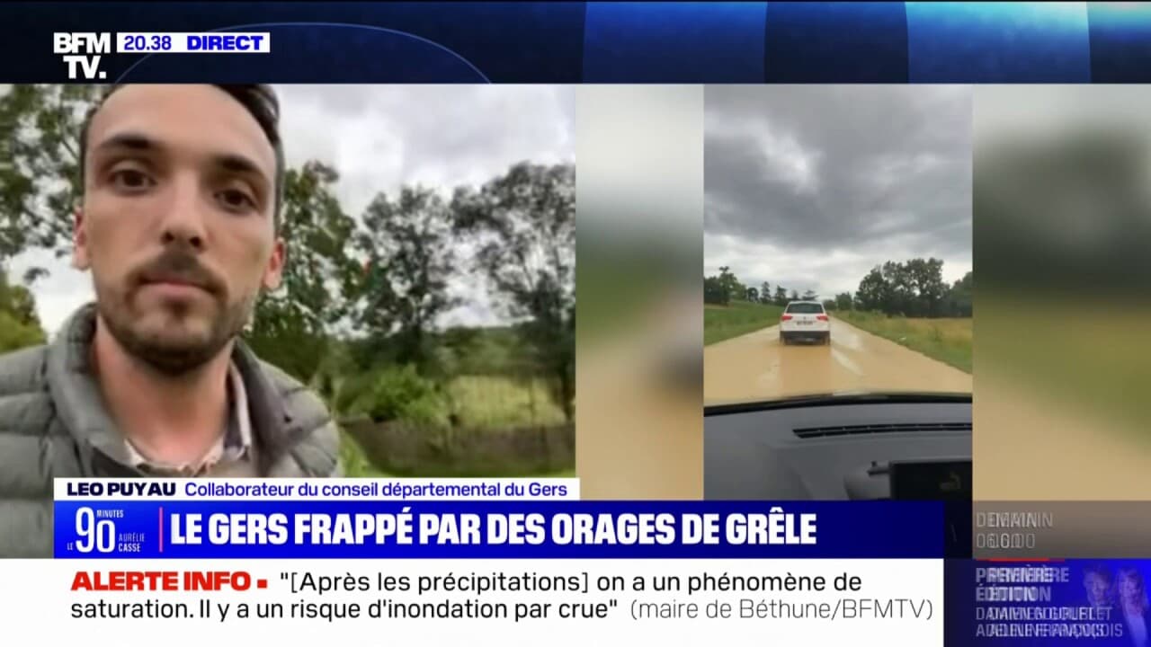 Orages: "Plus d'électricité", "cultures saccagées", le témoignage d'un habitant du Gers, frappé ...
