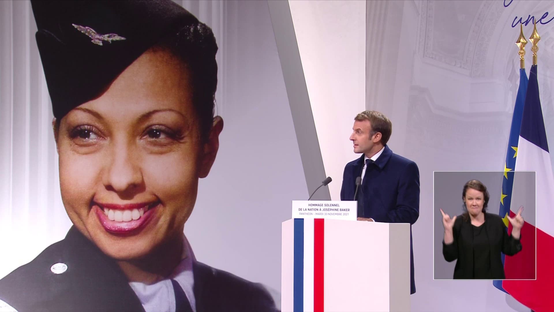 EN DIRECT - Emmanuel Macron: Joséphine Baker "entre ici avec tous ceux ...
