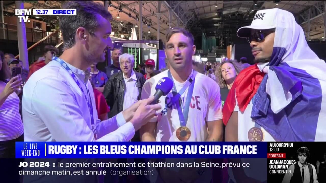 Rugby: "On est très très ému", les Bleus réagissent à leur titre de ...