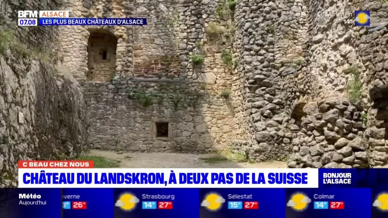 C Beau chez nous: le château du Landskron à deux pas de la Suisse