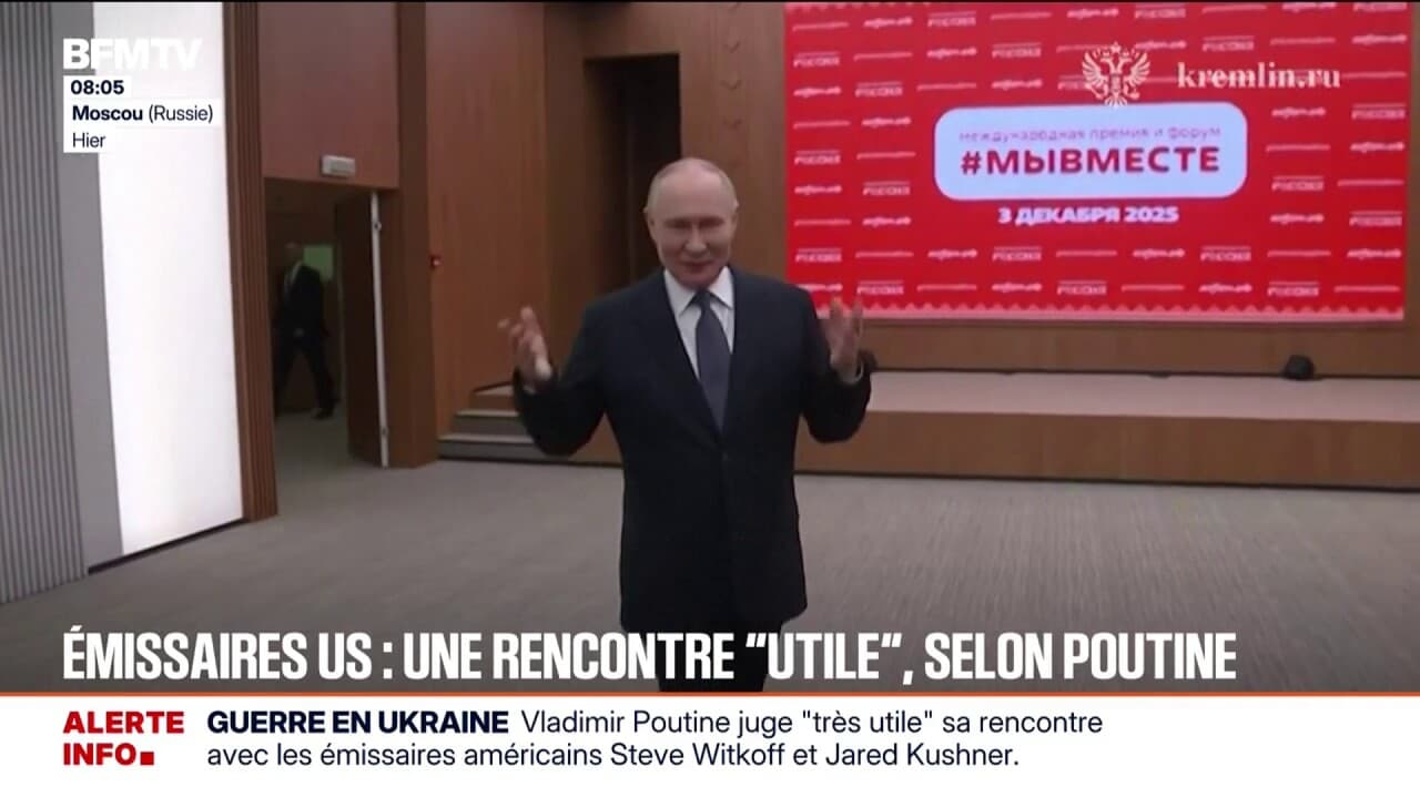 Plan de paix en Ukraine: Vladimir Poutine juge "très utile" sa rencontre avec l'émissaire ...