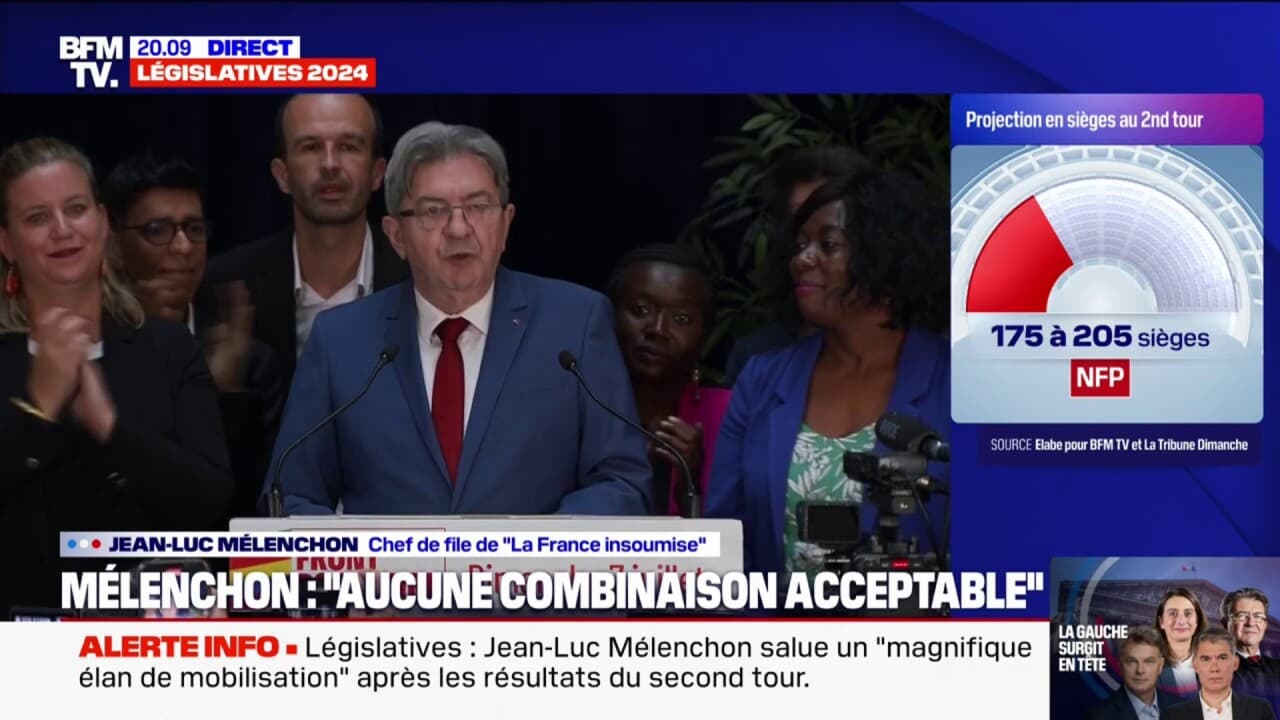 Résultats législatives: "Le Nouveau Front populaire appliquera son programme. Rien que son ...