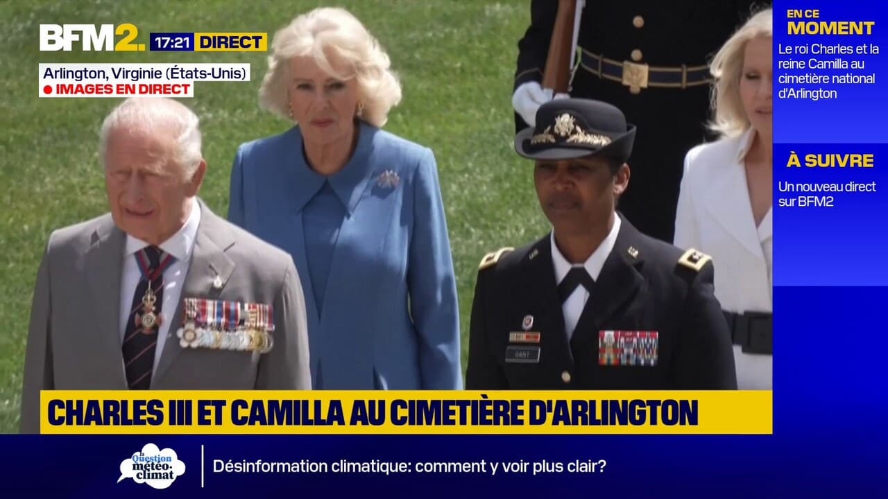 Le roi Charles III et la reine Camilla déposent des couronnes au ...