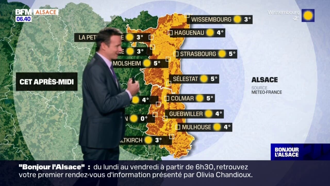 Météo Alsace: une journée ensoleillée ce mardi, jusqu'à 5°C attendus à ...