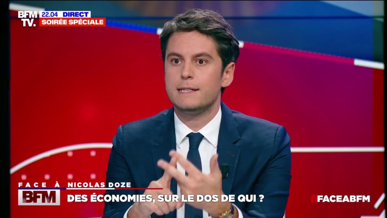 Gabriel Attal: "Ma priorité, c'est de faire en sorte qu'il y ait plus ...