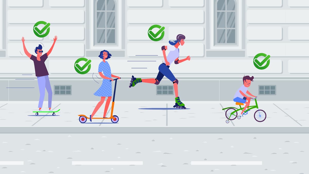 Vélo, trottinette, skateboard… qui a le droit de rouler sur les trottoirs?