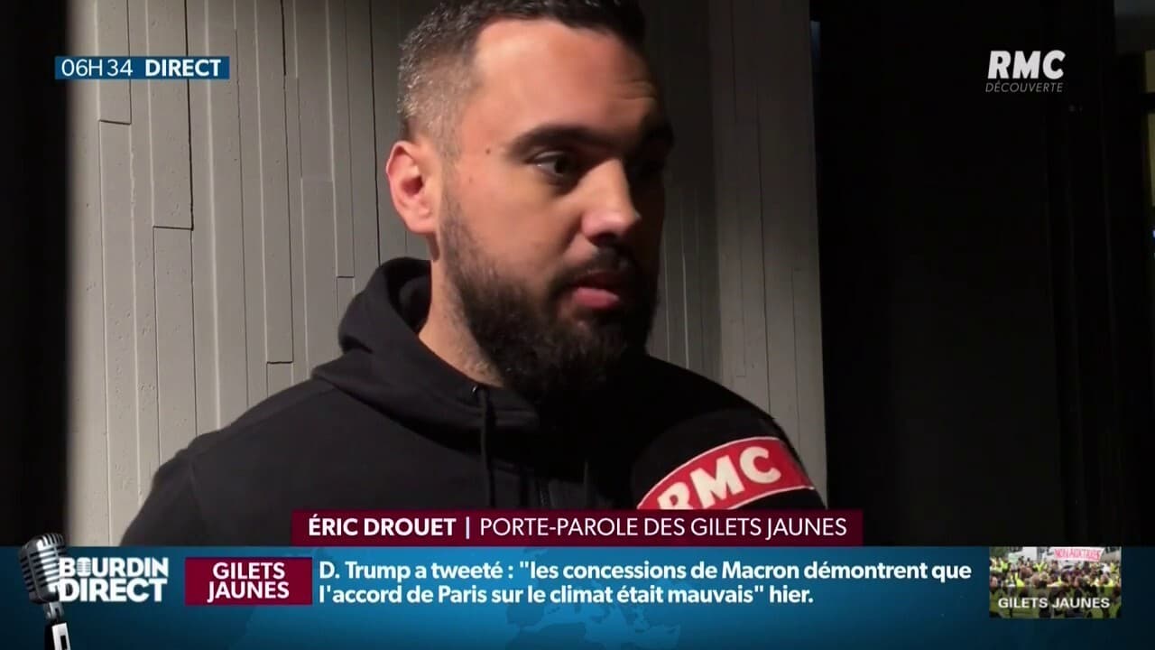 Eric Drouet, porte-parole des "gilets jaunes" répond à Christophe ...