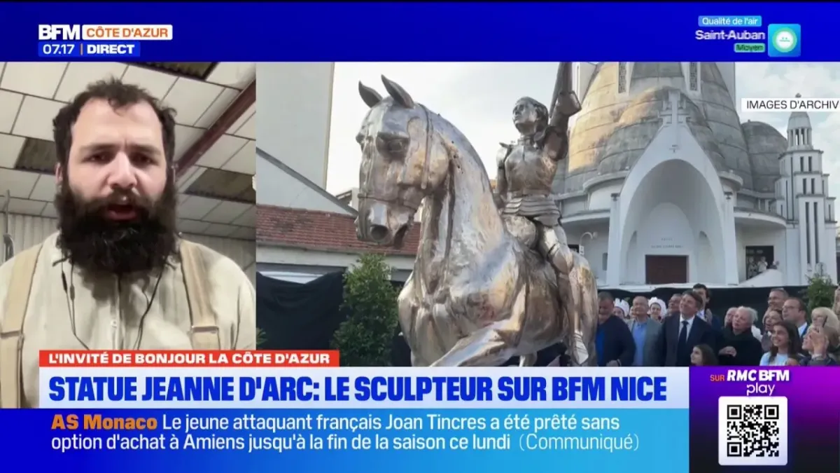 Statue de Jeanne d'Arc à Nice: l'atelier Missor assure être le "seul ...