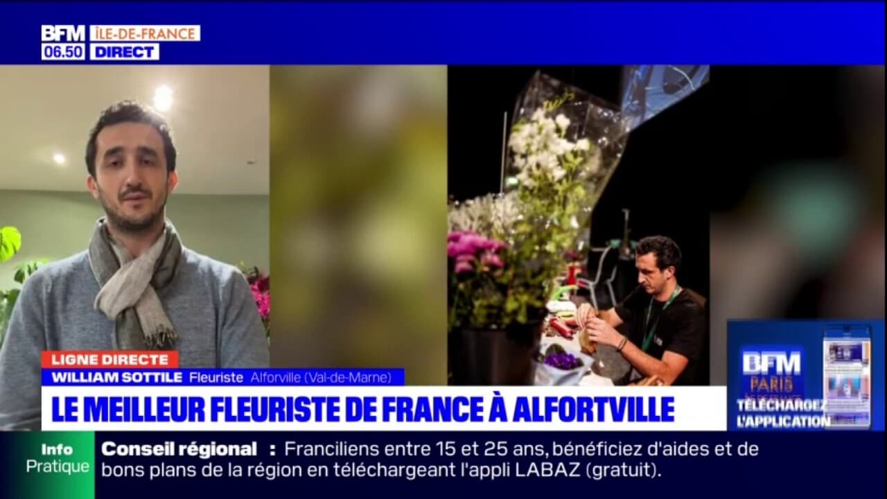 Ligne directe: William Sottile, le meilleur fleuriste de France, est à ...