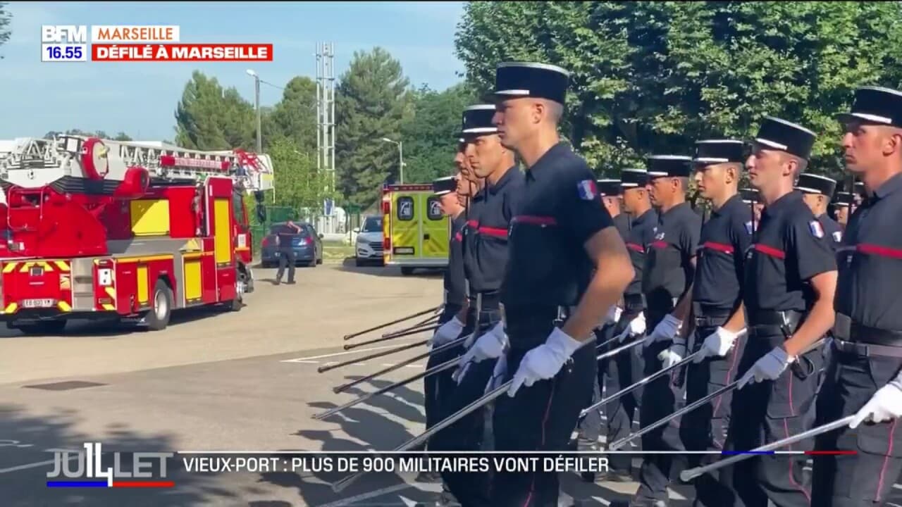14-Juillet: la préparation des sapeurs-pompiers d'Aix-en-Provence avant ...