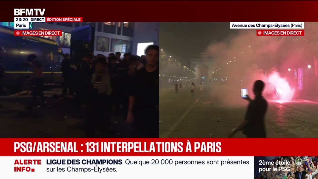 PSG champion d'Europe: à Paris, il y a eu 131 interpellations