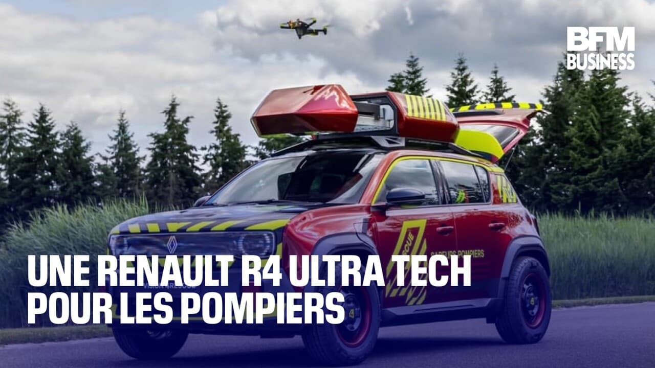 Une Renault R4 ultra tech pour les pompiers