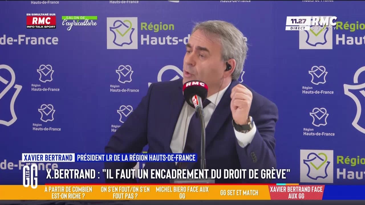 Xavier Bertrand face aux GG - 29/02