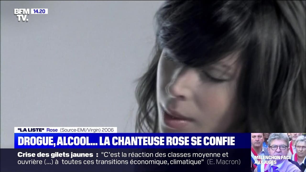 Drogue, alcool...la chanteuse Rose se confie