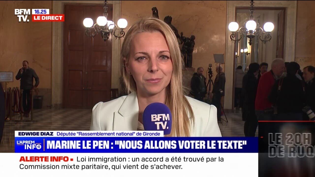 Loi immigration: "Marine Le Pen n'est pas encore présidente de la ...