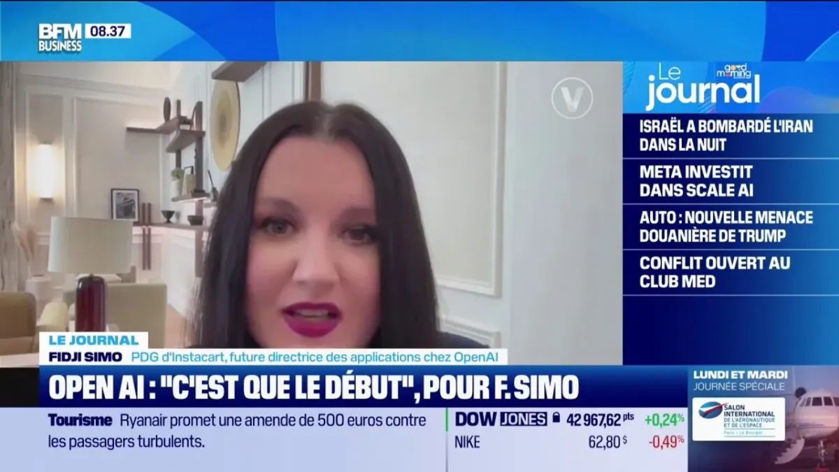 "Ce n'est que le début": Fidji Simo, la future n°2 d'Open AI, réagit aux volontés d'expansion de ...