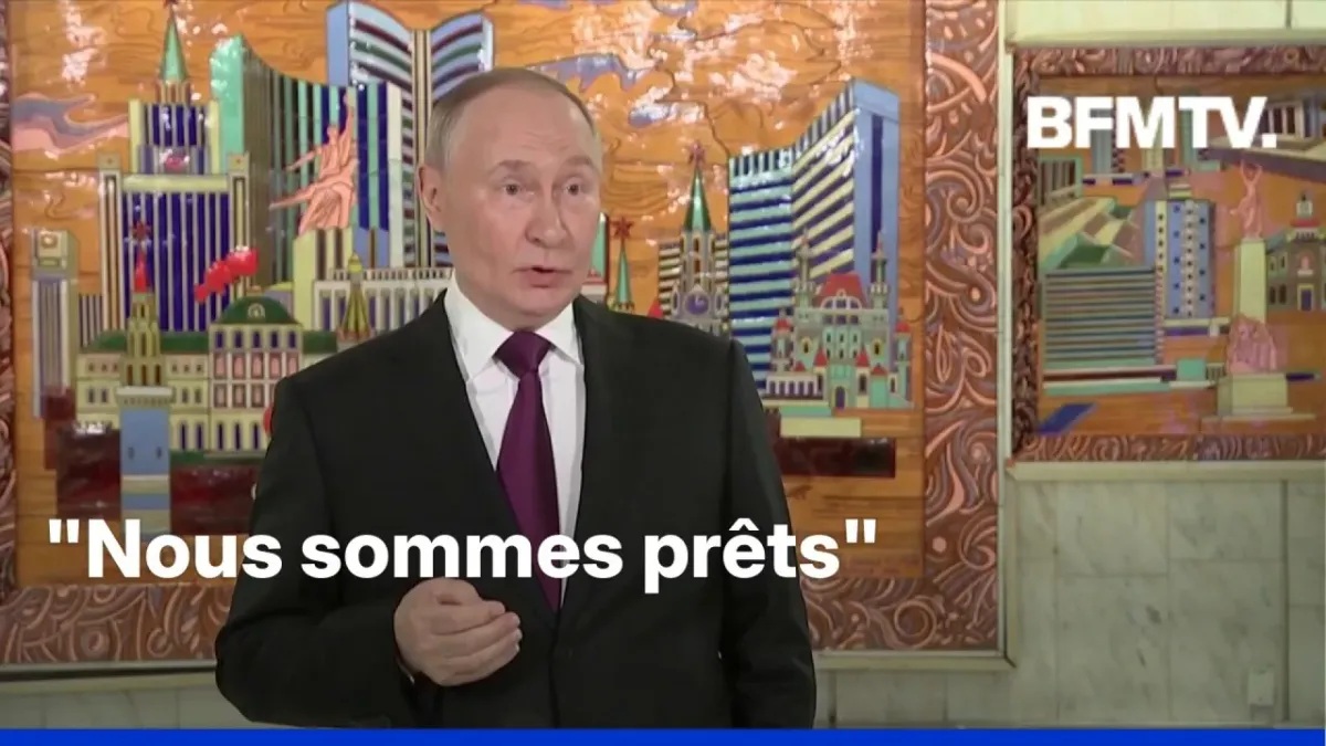 Vladimir Poutine affirme que son pays est "prêt" si l'Europe décide de ...
