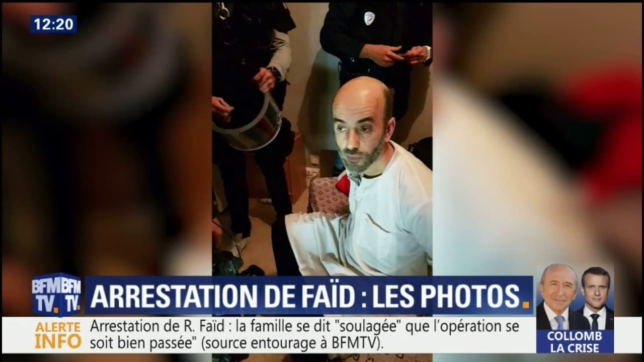 Les premières photos de l'arrestation de Redoine Faïd cette nuit à Creil