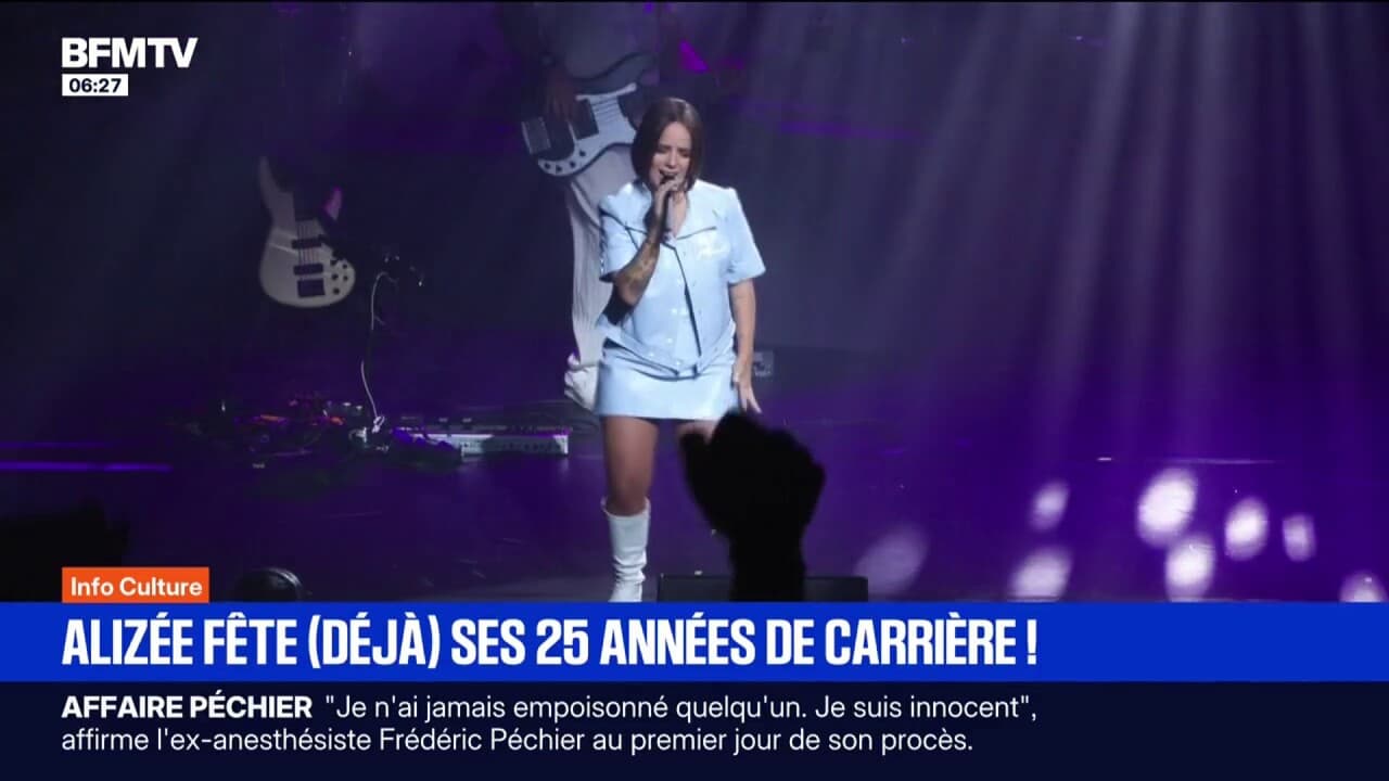 Signé BFM - Dans les coulisses du concert d'Alizée à l'Olympia pour ses ...