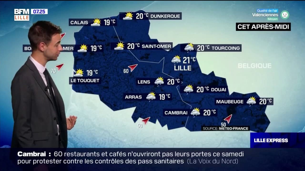 Météo Nord-Pas-de-Calais: de la pluie dans les terres et des éclaircies ...