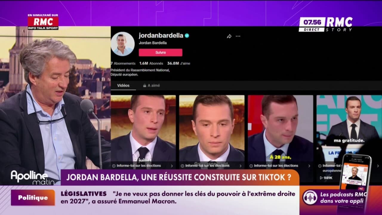 Jordan Bardella, une réussite construite sur TikTok